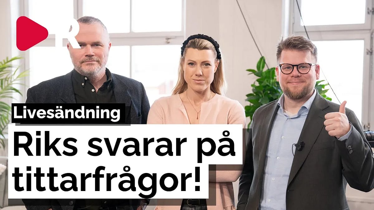 Live: Ställ dina frågor till Riks