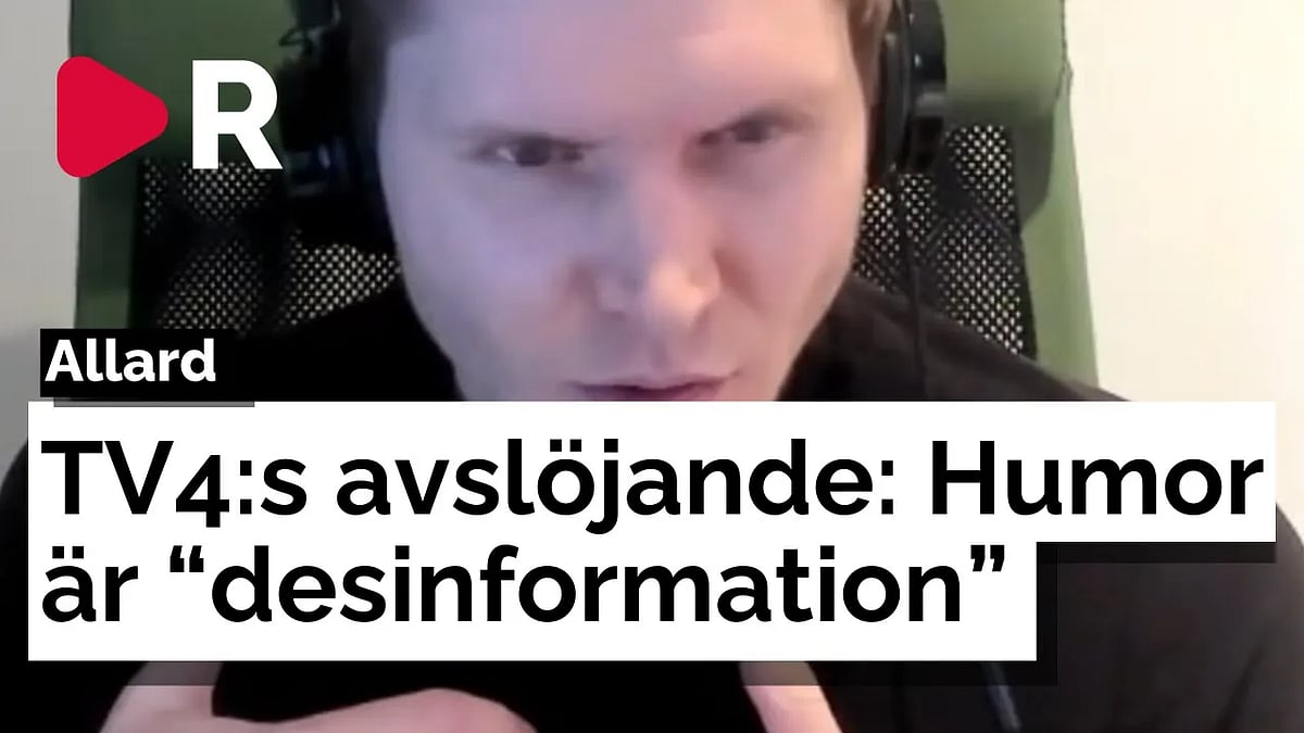 TV4 varnar: Humor är nu desinformation – Markus Allard förklarar