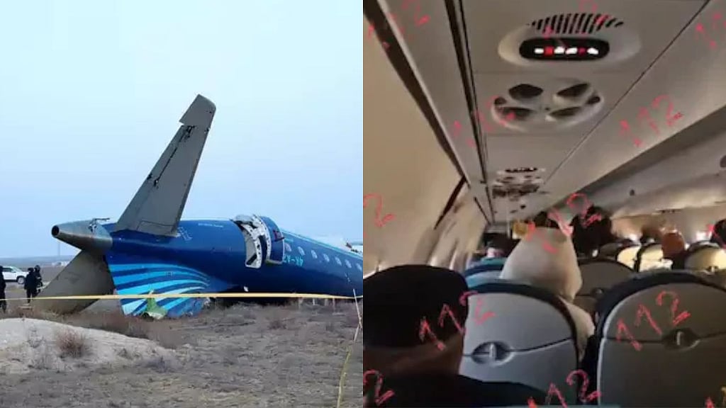 Kazakhstan plane crash : विमानात रांगणारे प्रवासी अन् मृतदेहांचा खच ...