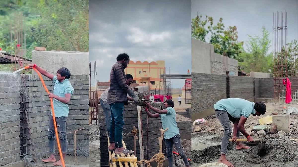 Suraj Chavan : लवकरच पूर्ण होणार 'बिग बॉस'चा बंगला; मजुरांसोबत स्वतः ...