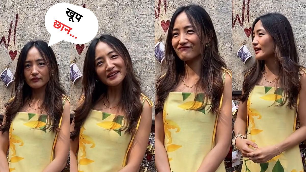 Chum Darang: 'बिग बॉस' फेम चुम दरांगने साधला मराठीत संवाद; म्हणाली,खूप...|bigg boss 18 fame chum ...