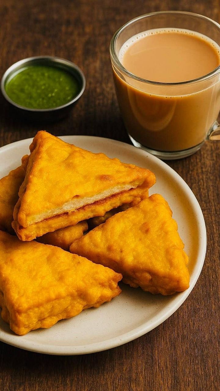 सकाळी नाश्त्याला कुरकुरीत ब्रेड पकोडा झटपट कसा बनवायचा?|bread pakoda ...