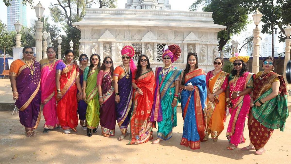 भरजरी पैठणी… मराठमोळा साजश्रृंगार करून मुंबईत महिलांची बाईकस्वारी | Women Bike Rally