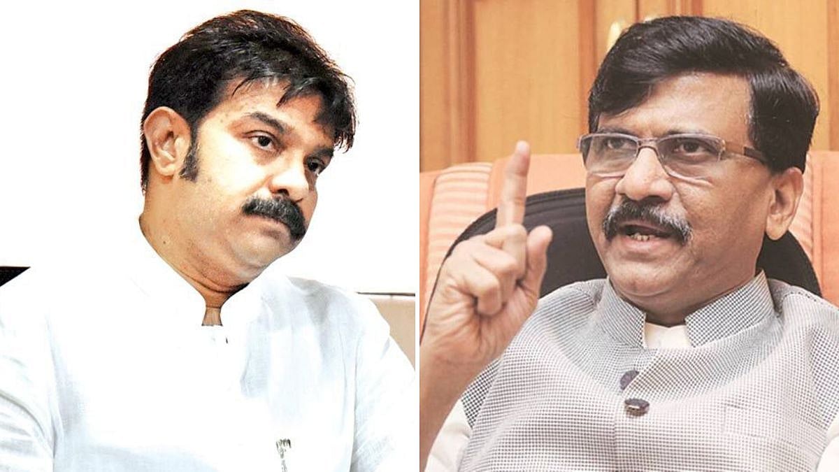 Sanjay Raut On Prasad Lad : भाजपचं डोकं फिरलंय; महाराजांची भवानी तलवार ...
