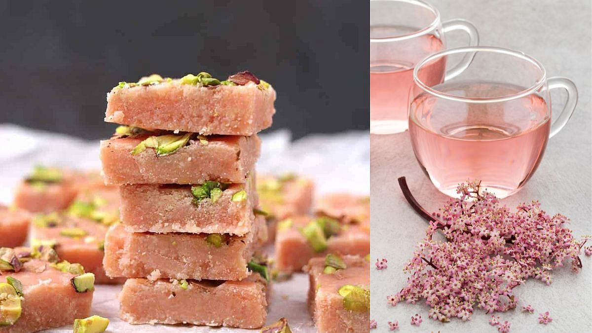 Rose Barfi And Pink Tea : पार्टनरला खुश करण्यासाठी बनवा गुलाबाची बर्फी ...