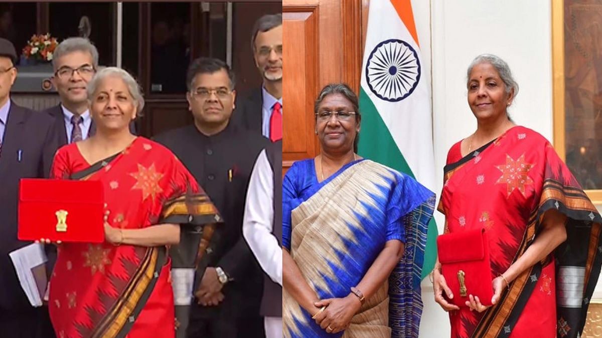 Nirmla Sitharaman: सुख, समृद्धी अन् भरभराट; अर्थमंत्र्यांच्या साडीबद्दल ...