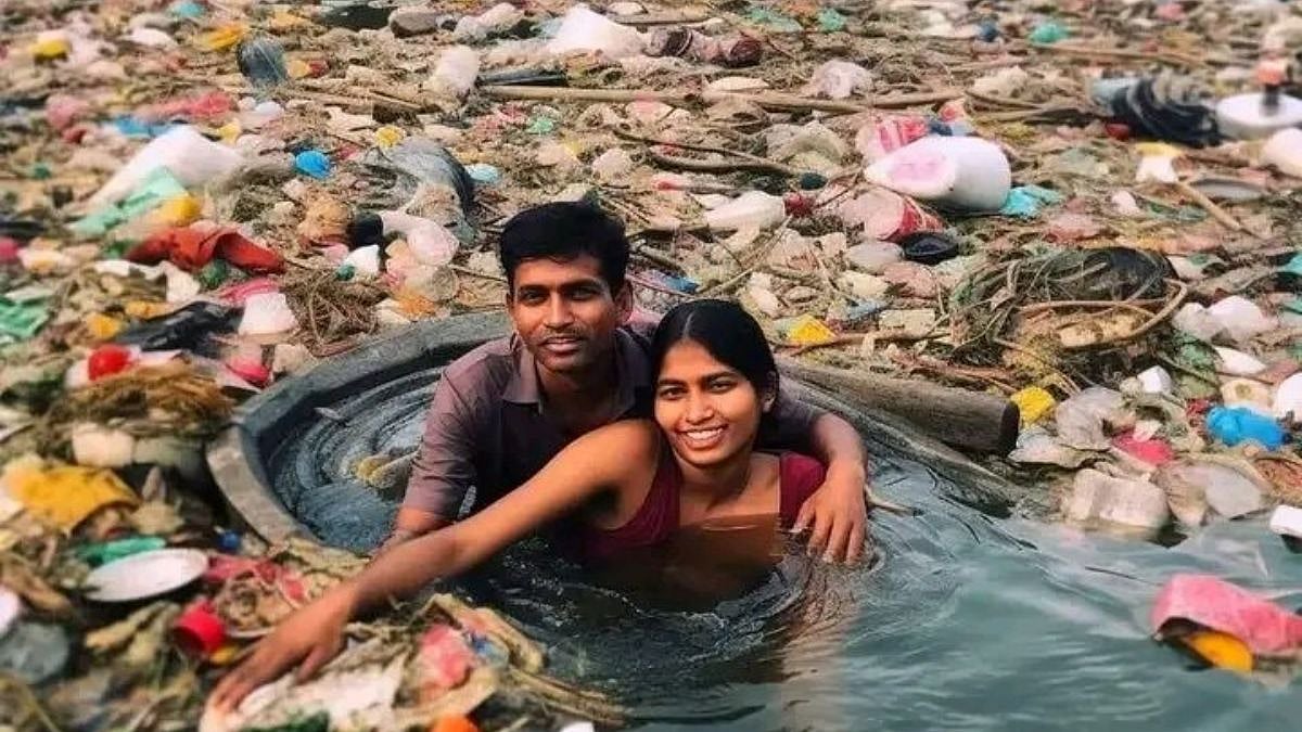 Viral Photoshoot News: अरे, काय हे! चक्क नाल्यात प्री वेडिंग फोटोशूट ...