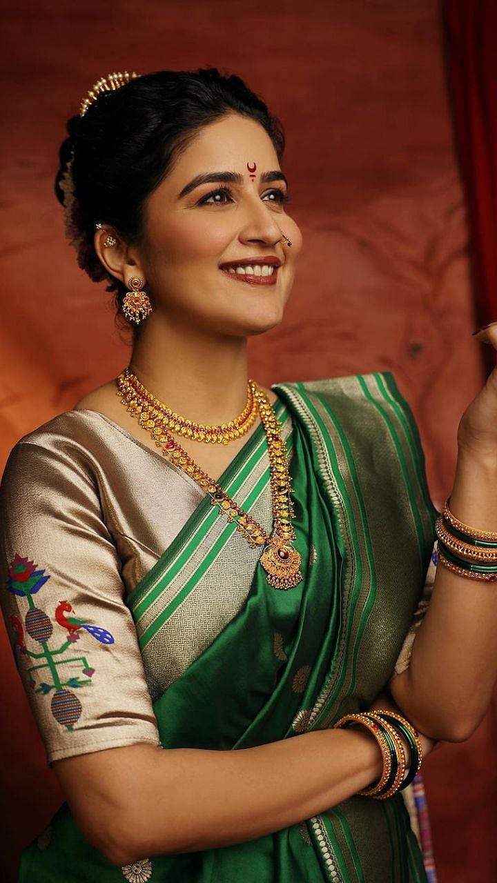 Vaidehi Parshurami: साज ह्यो तुझा, हिरव्या नऊवारी साडीत 'लाडकी' वैदेही