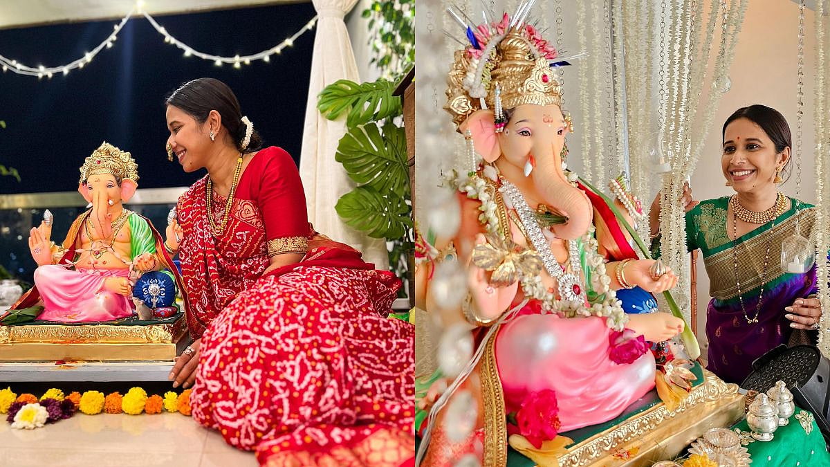 Shreya Bugade: ‘....आणि नेहमीसारखे अश्रू अनावर झाले’; लाडक्या गणरायाला ...