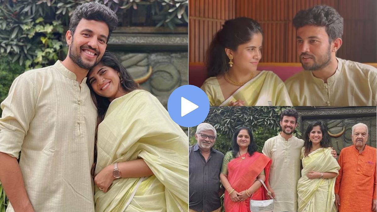 Amruta- Prasad 1st Kelvan: प्रसाद-अमृताचं पहिलं केळवण; नात आणि जावयाला ...