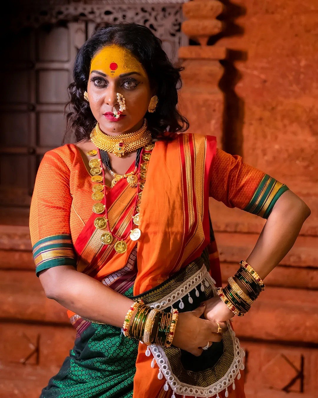 Megha Ghadge : नवरात्रीच्या पहिल्या दिवशी मेघा घाडगेचा 'देवी शैलपुत्री ...