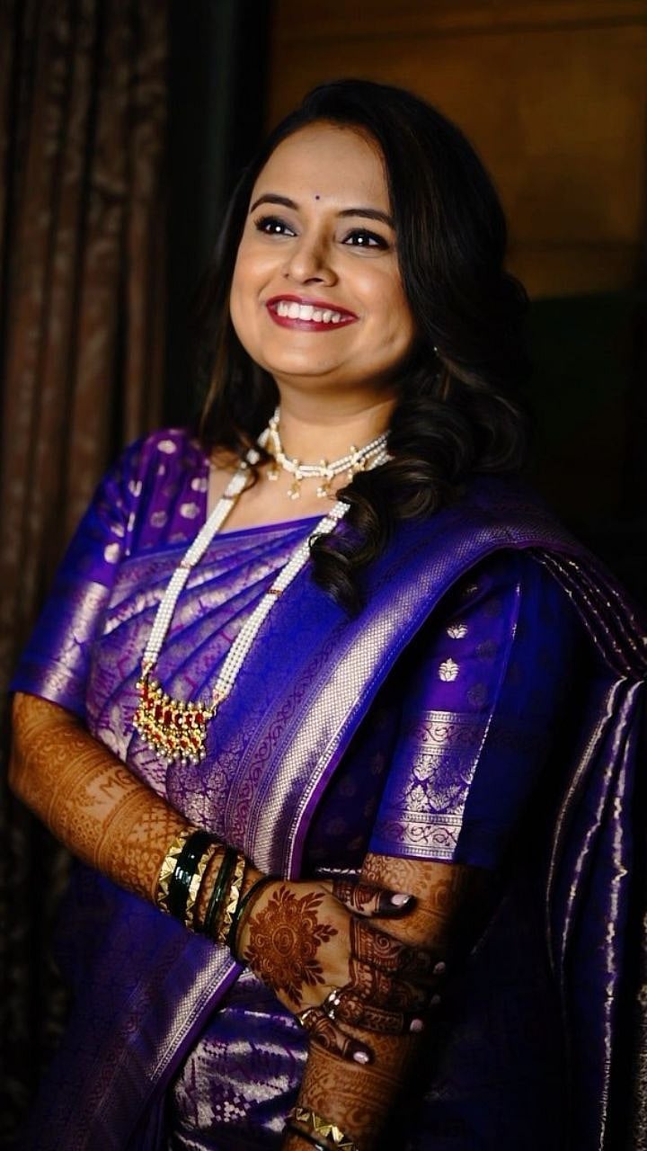 Mugdha Vaishampayan: 'दृष्ट नं लागो तुझ्या दिसण्याला'; मुग्धाचे पैठणी ...