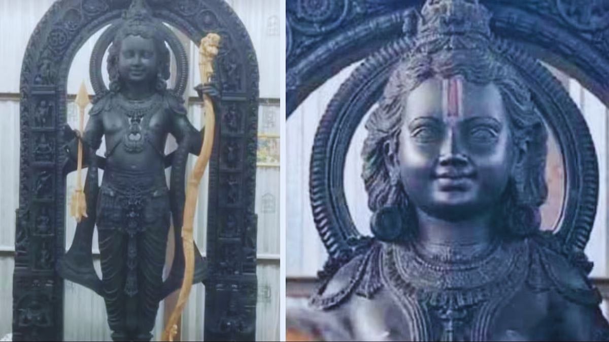 Ram Murti Ayodhya: सुंदर रूप मनोहर....प्रतिष्ठापनेच्या आधी श्रीरामाचं ...