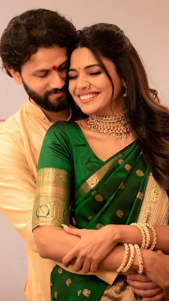 Pooja Sawant And Siddhesh Chavhan Engagement Photos | साखरपुड्यातला ...