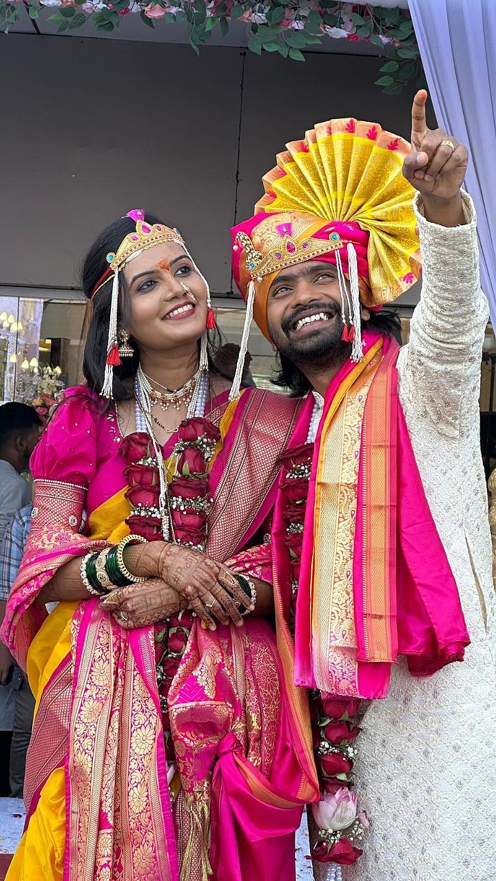 Prathamesh- Kshitija Wedding: दगडूला मिळाली रियल लाईफमधली प्राजू ...