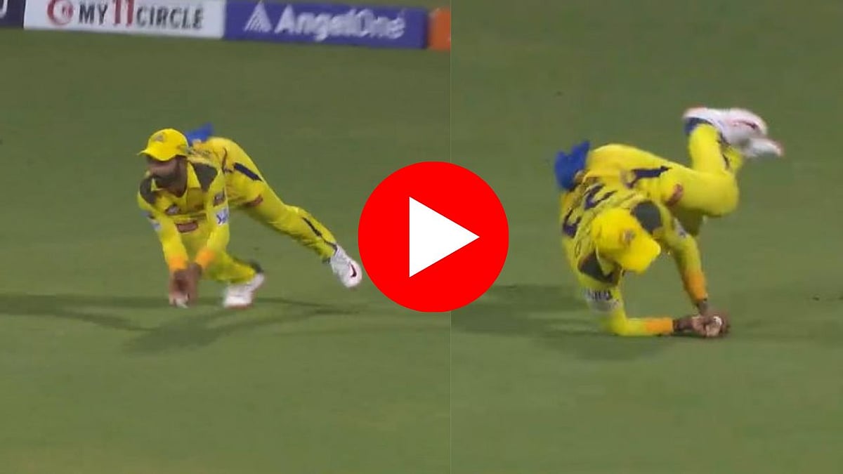 Ajinkya Rahane Catch: धोनी शेर..तर रहाणे सव्वा शेर! धावत आला अन् हनुमान ...