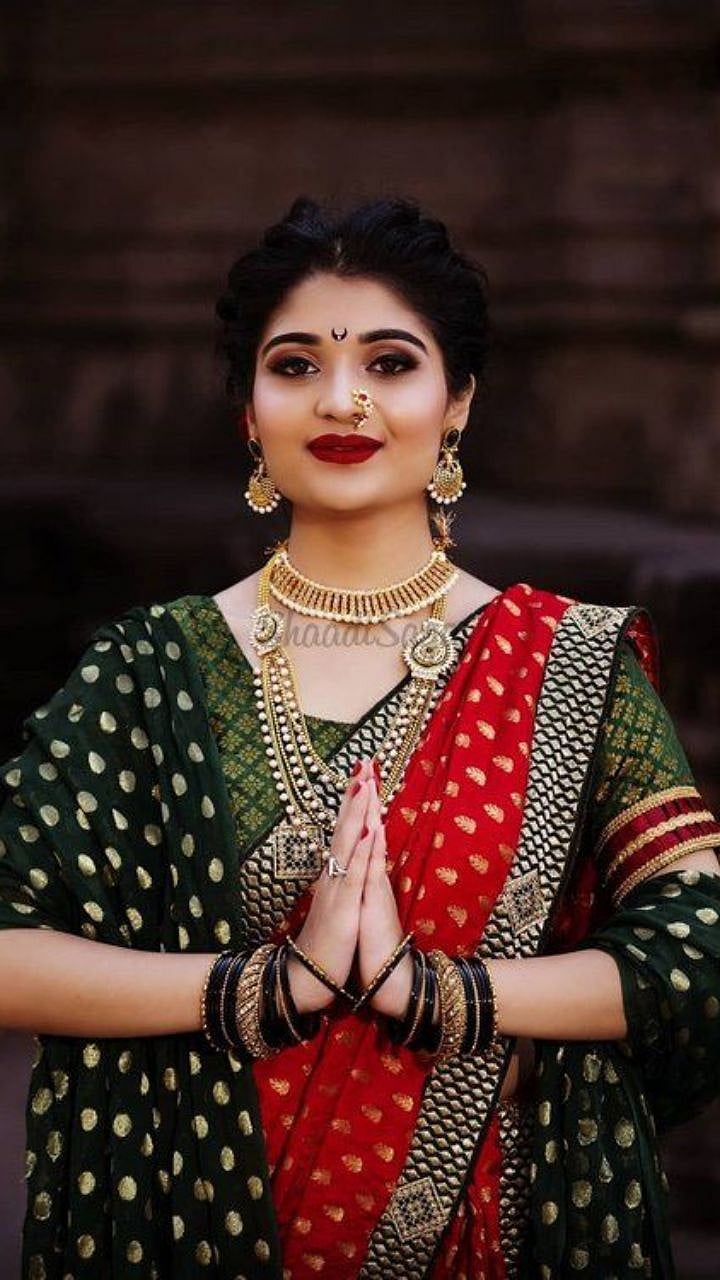 Vat Purnima Special Maharashtrian Look | Navvari Sadi Look Ideas| वट ...
