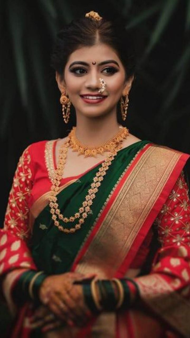 गळ्यात मोत्याचा हार नाही ठुशी घाला, मराठमोळा साज उठून दिसेल | try this trendy and classy look ...