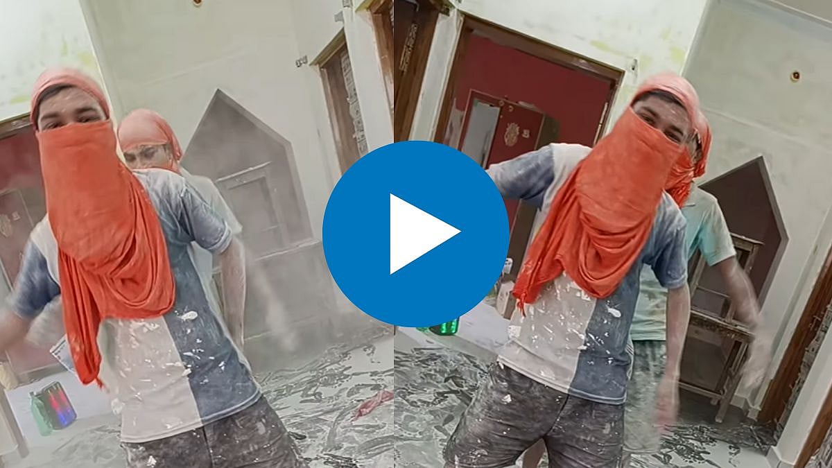 Painter Dance Video: हम भी कुछ कम नही! पुष्पा स्टाईल पेंटर; 'अंगारो सा ...