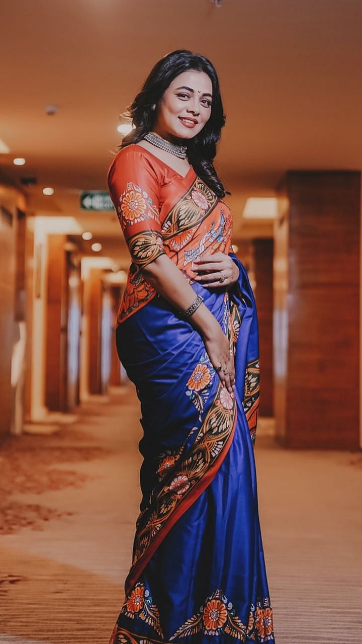 Prarthana Behere: नक्षीदार साडीत खुलंल प्रार्थनाचं सौंदर्य|marathi ...