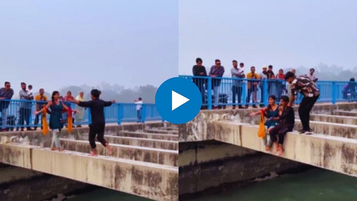 Viral Video: कॅनॉलवर पोरा-पोरींची स्टंटबाजी; थरारक VIDEO पाहून ...