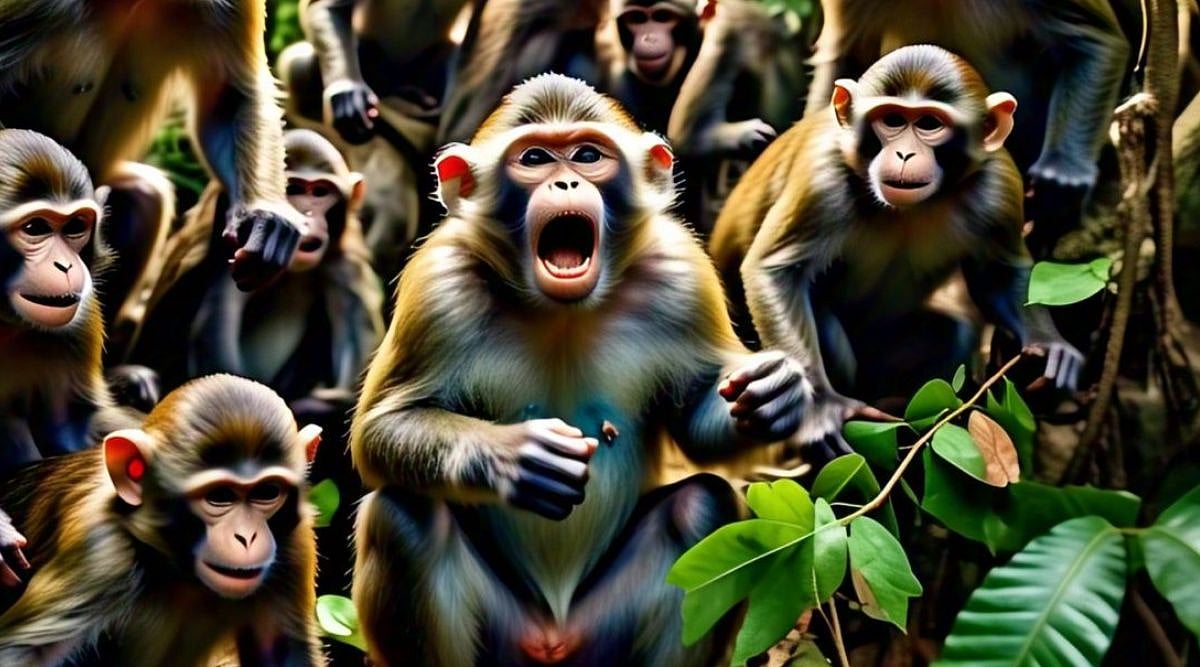 Monkey Attack : टेरेसवर बसून अभ्यास, माकडाने जोरात दिला धक्का ...