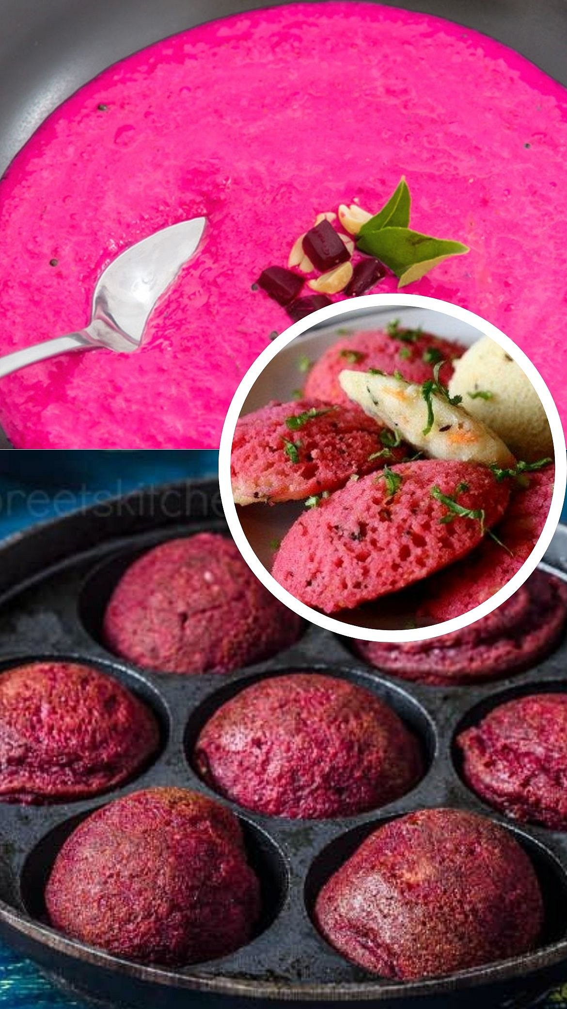 How To Make Beetroot Idli Recipe At Home|साऊथ इंडियन स्टाईल बीटरूट इडली ...