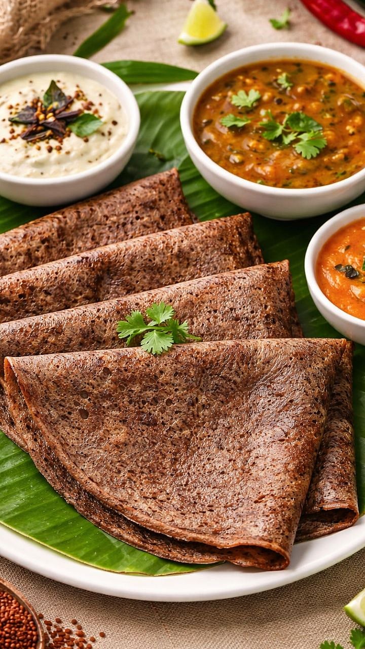 Ragi Dosa Recipe: अस्सल साऊथ इंडियन स्टाईल रागी डोसा कसा बनवायचा?|ragi ...