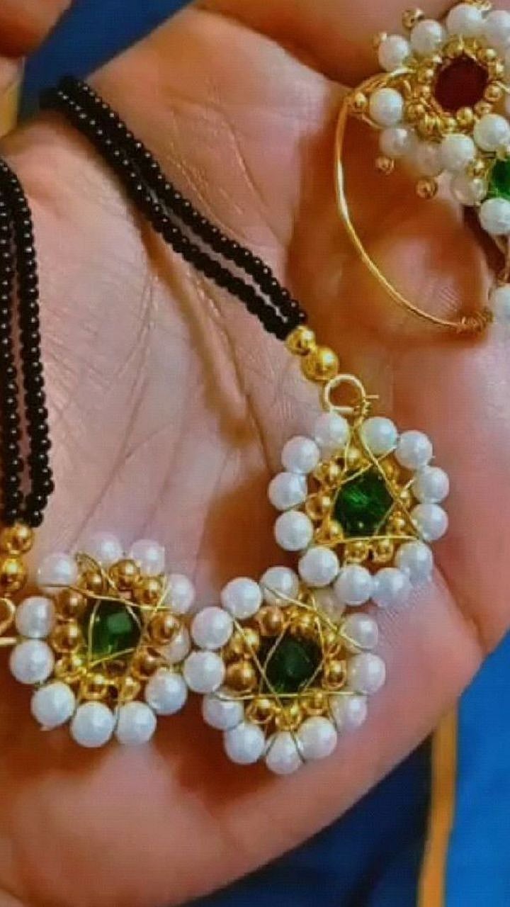 मोती मंगळसूत्राच्या हटके डिझाईन्स, हे 5 पॅटर्न सध्या ट्रेडिंगमध्ये ...