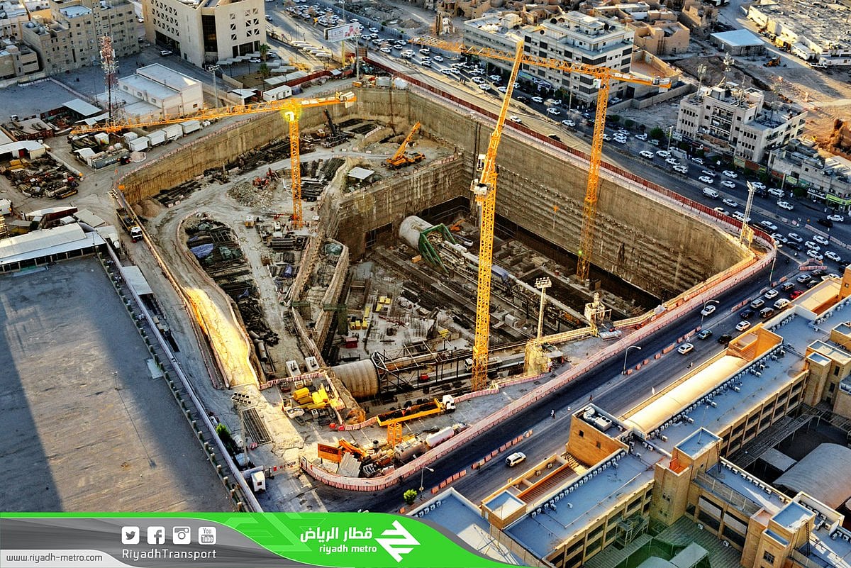 قطار الرياض الإنجاز حتى الآن 45 و16كم مسارات على سطح الأرض