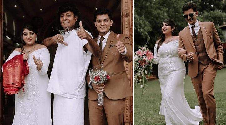 ബോബി ചെമ്മണ്ണൂരിന്റെ മകൾ അന്ന വിവാഹിതയായി, വരൻ യുവനടൻ സാം സിബിൻ; ചിത്രങ്ങൾ