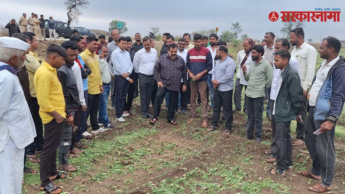 MLA Suhas Kande : नुकसाग्रस्त भागांची पाहणी करताना सुहास कांदेंनी थेट ...