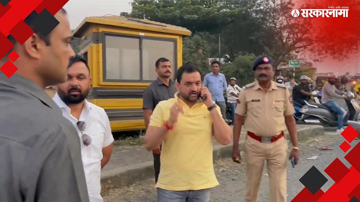 pune mumbai pimpri Highway Traffic solve mla sunil shelke / आमदार ...