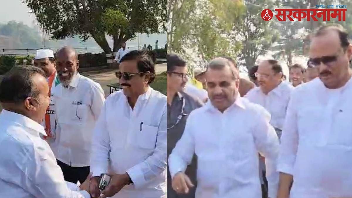 Ajit Pawar In Karad | पवारांच्या आमदाराला तटकरे म्हणाले, 'नेते.. नेते ...
