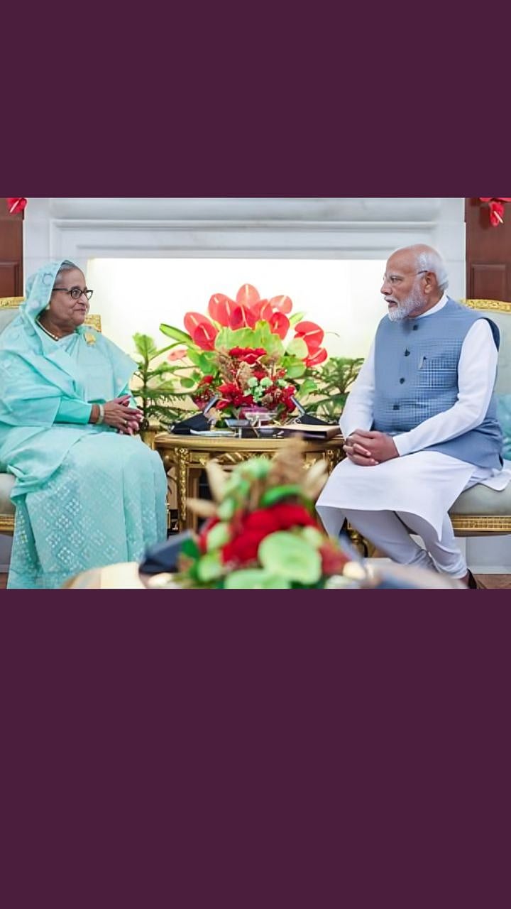 Sheikh Hasina India Tour : बांगला देशाच्या पंतप्रधान भारताच्या दौऱ्यावर ...