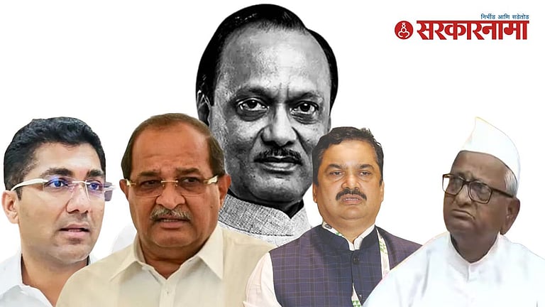 Anna Hazare on Ajit Pawar death अजितदादांशिवाय राजकारण पोरकं हजारे ...