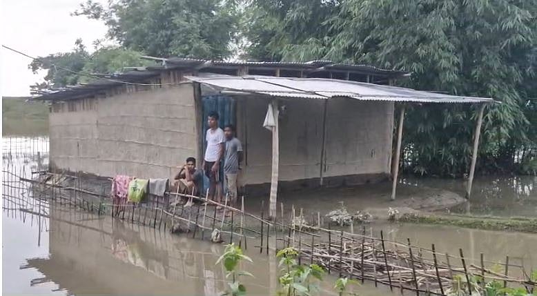 Assam: Jamugurihat Flooded as Jiya Bharali River Overflows