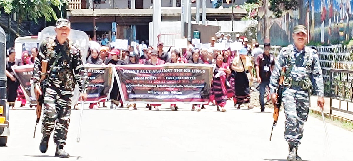 Thousands of Hmar and Kuki Women in Haflong