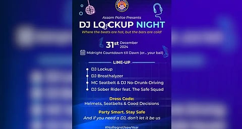 Assam Police’s concept of ‘DJ LOCKUP NIGHT’ for 31st December earns ...