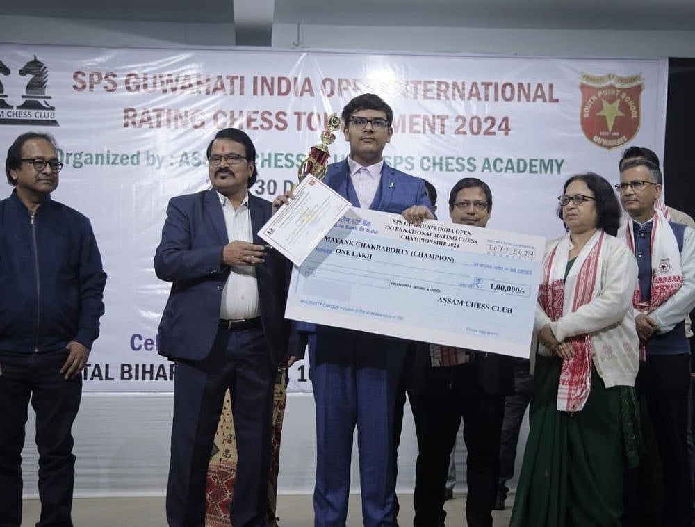 Guwahati: Mayank Chakraborty Secures Victory at SPS GHY Chess Open 2024