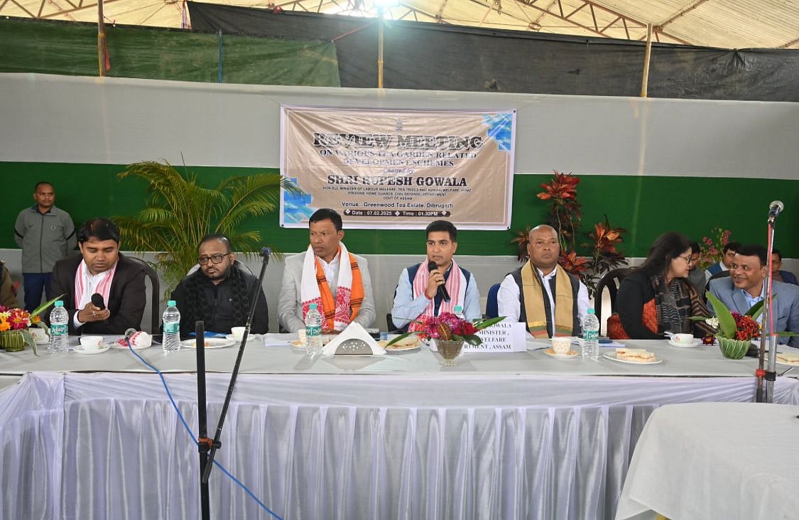 Assam: Cabinet Minister Rupesh Gowala Reviews Tea Garden Workers ...
