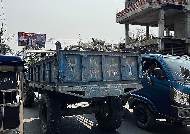 Assam: Overloaded Tractors Carrying AAC Blocks and Bricks Endanger ...
