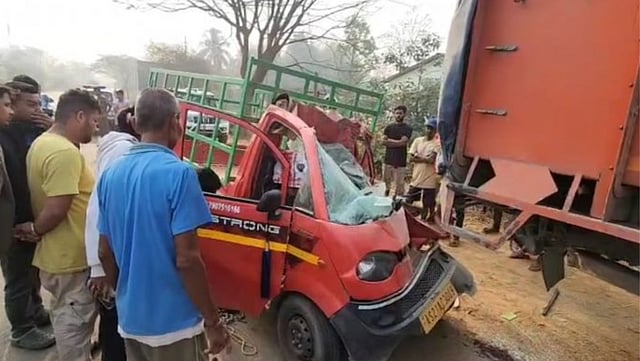 Assam: Three Dead As Pick-Up Van Collides With Parked Truck In Sonapur