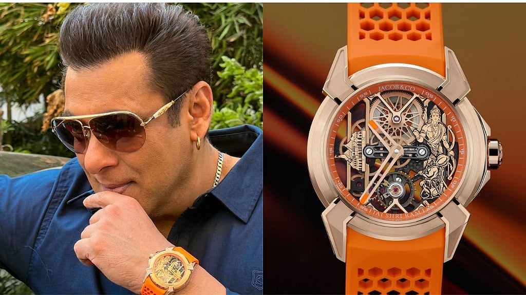Salman Khan flaunts limited edition watch with Lord Ram engraving