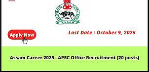 APSC Office Recruitment 2025: 20 Grade-IV Posts in Assam