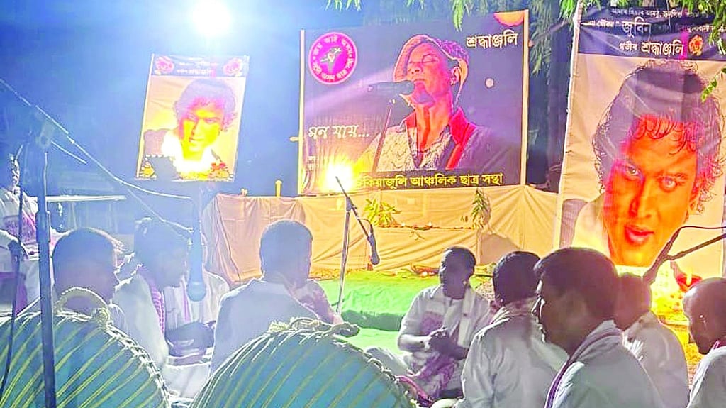 Sirajuli observes Amahiya Tithi of Zubeen Garg with Nam-Prasanga