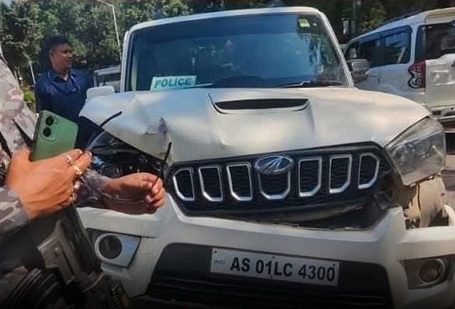 Ex-CJI Ranjan Gogoi Convoy Accident in Guwahati