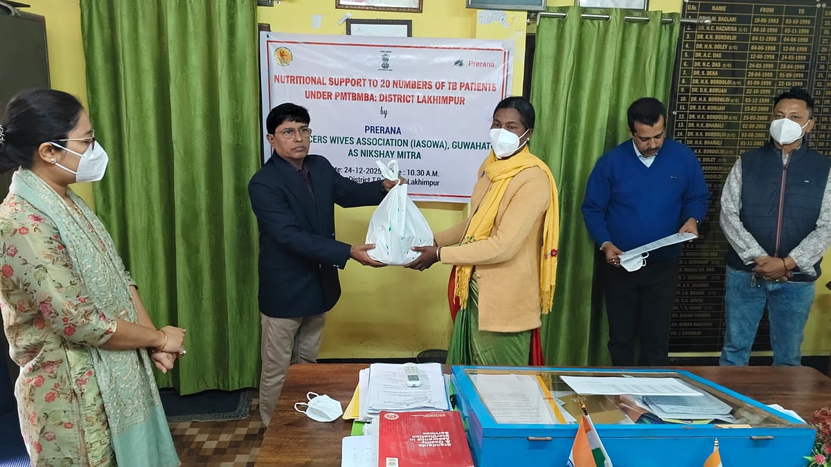 TB Food Kits Distributed in Lakhimpur: Nikshay Mitra