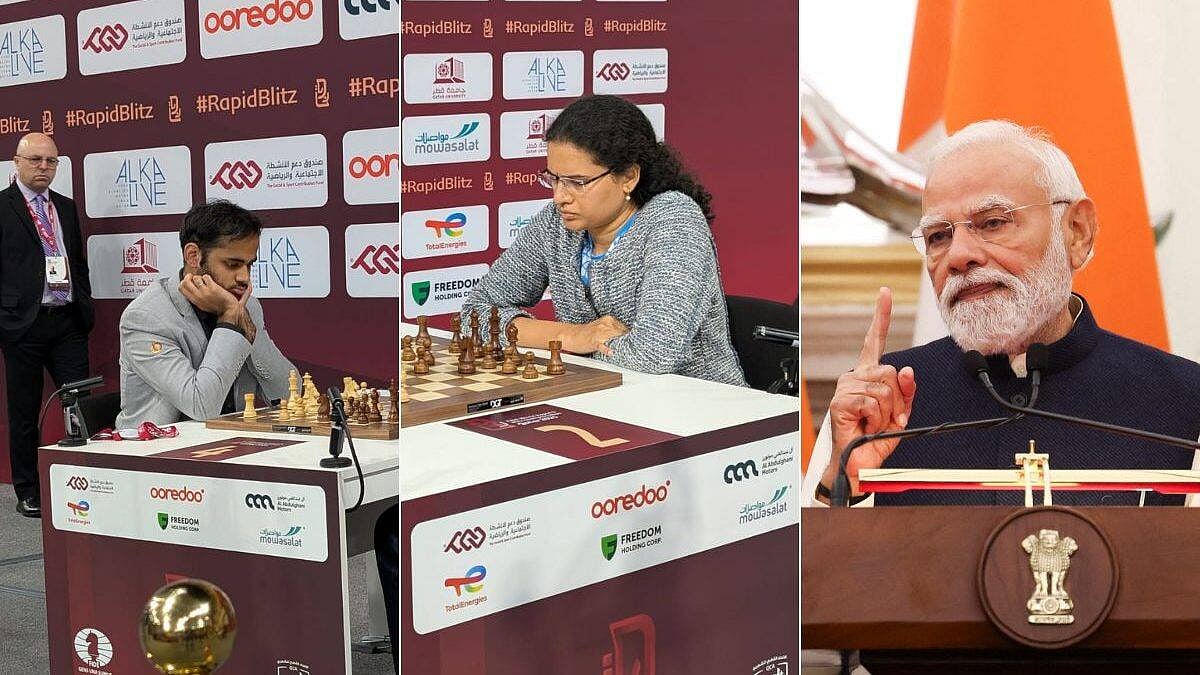 Modi Celebrates Humpy, Erigaisi's Bronze at FIDE Chess