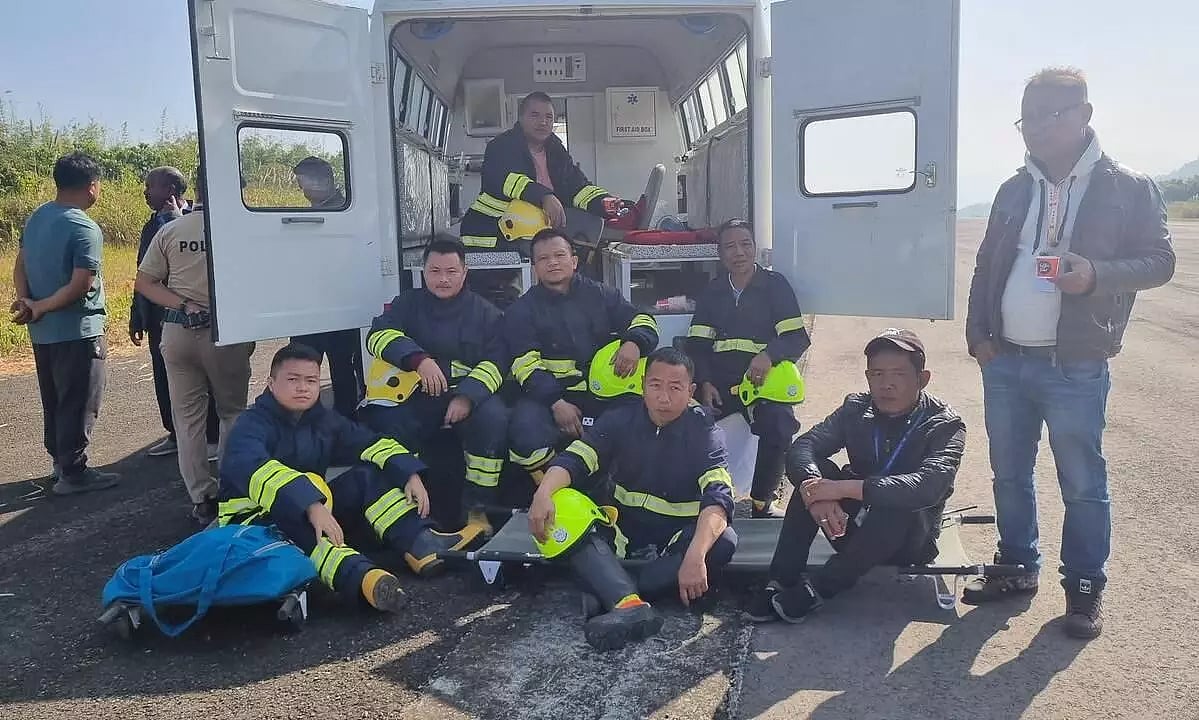 Mizoram: Lengpui Airport Firefighters Rescue Myanmar Air Force Crew in ...